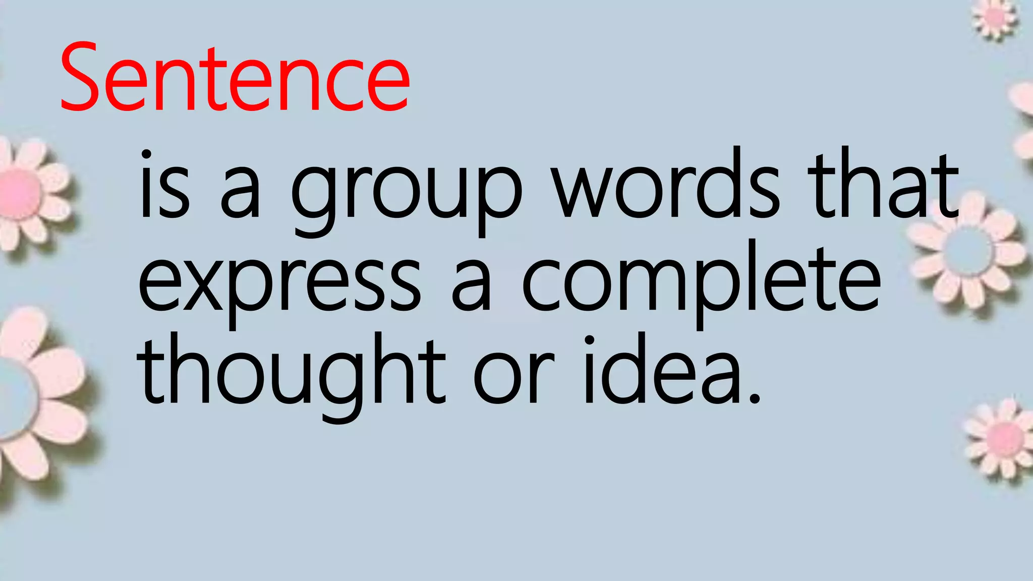 Sentence and NonSentence | PPTX