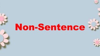 Sentence and NonSentence | PPTX