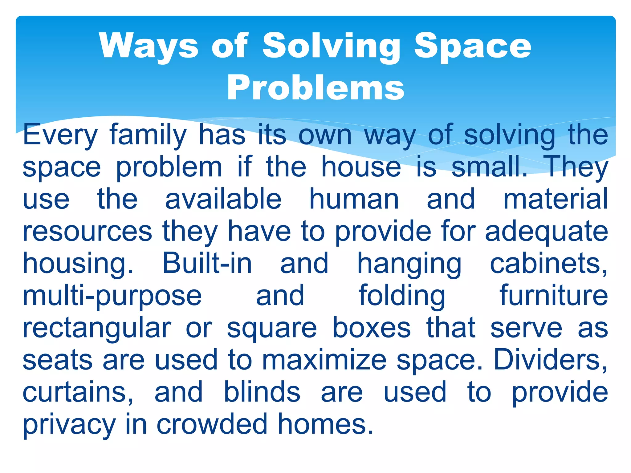 Lesson 1 solving housing problems | PPTX