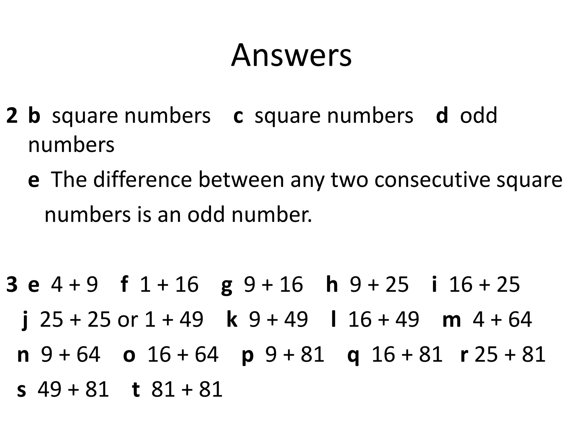Lesson 1 square numbers | PPTX