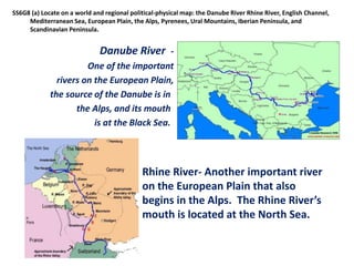 Europe Map Danube River