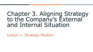 Lesson 1 strategic position | PPT
