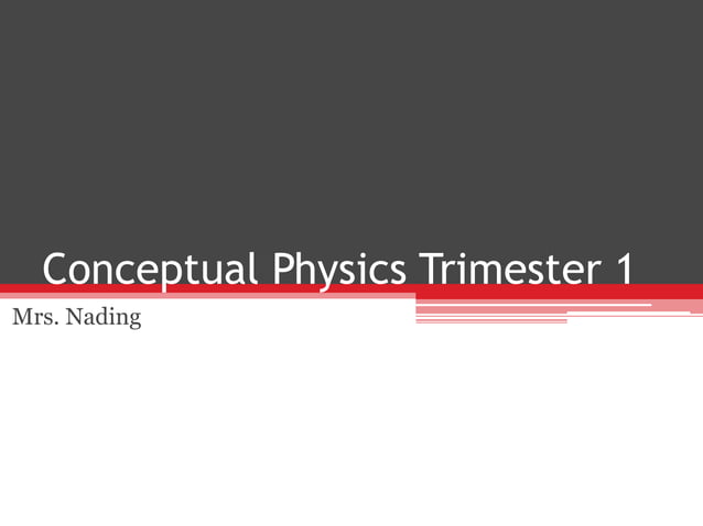 Conceptual Physics Syllabus | PPT