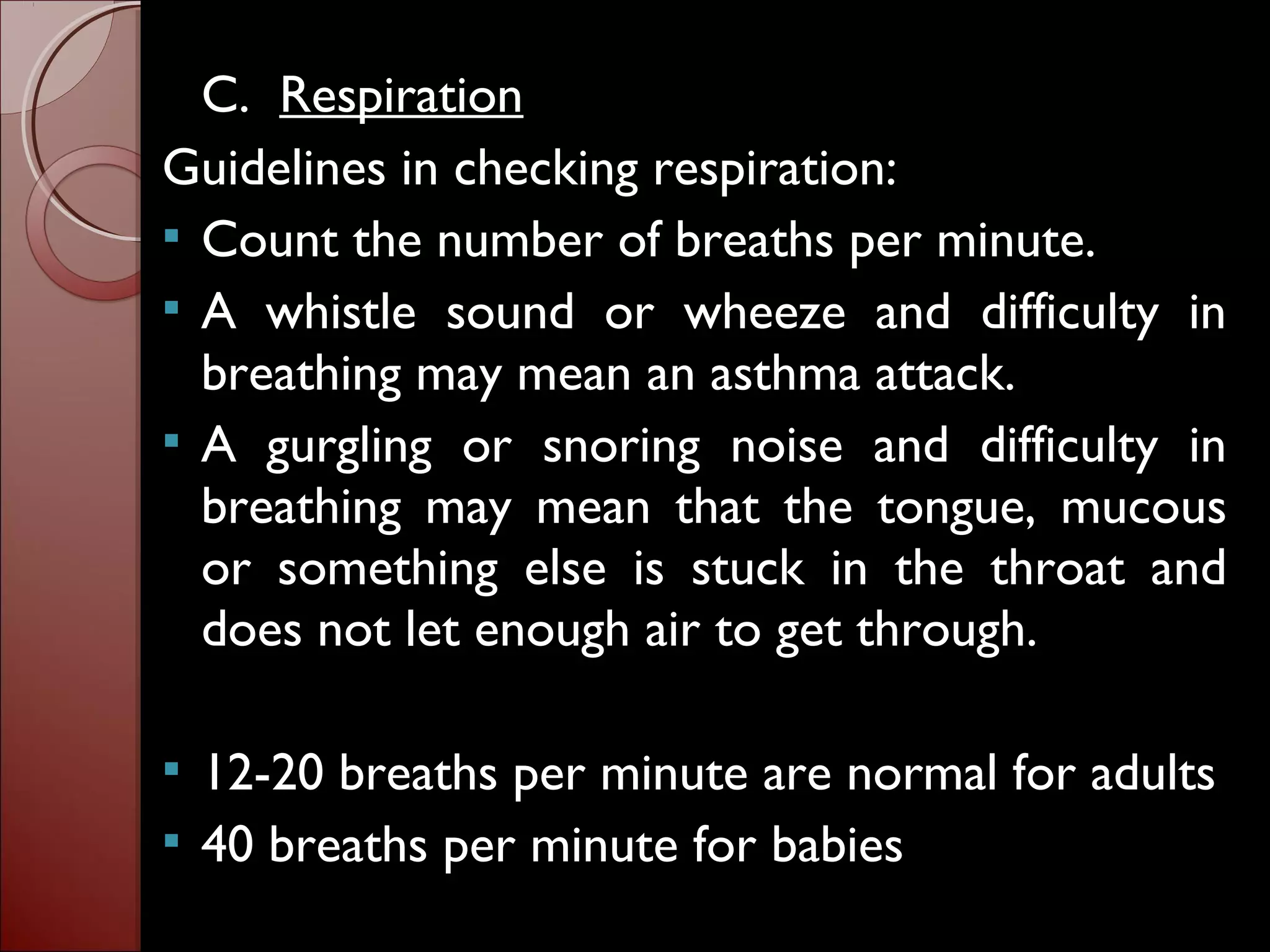 Lesson 1 (the basics of first aid) lesson 2 (survey of the scene and ...