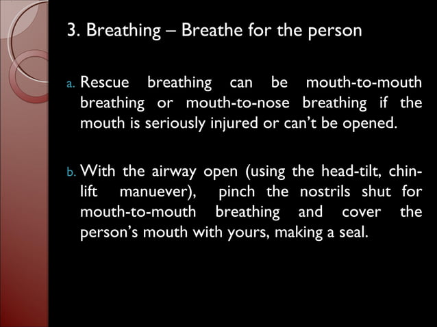 Lesson 1 (the basics of first aid) lesson 2 (survey of the scene and ...