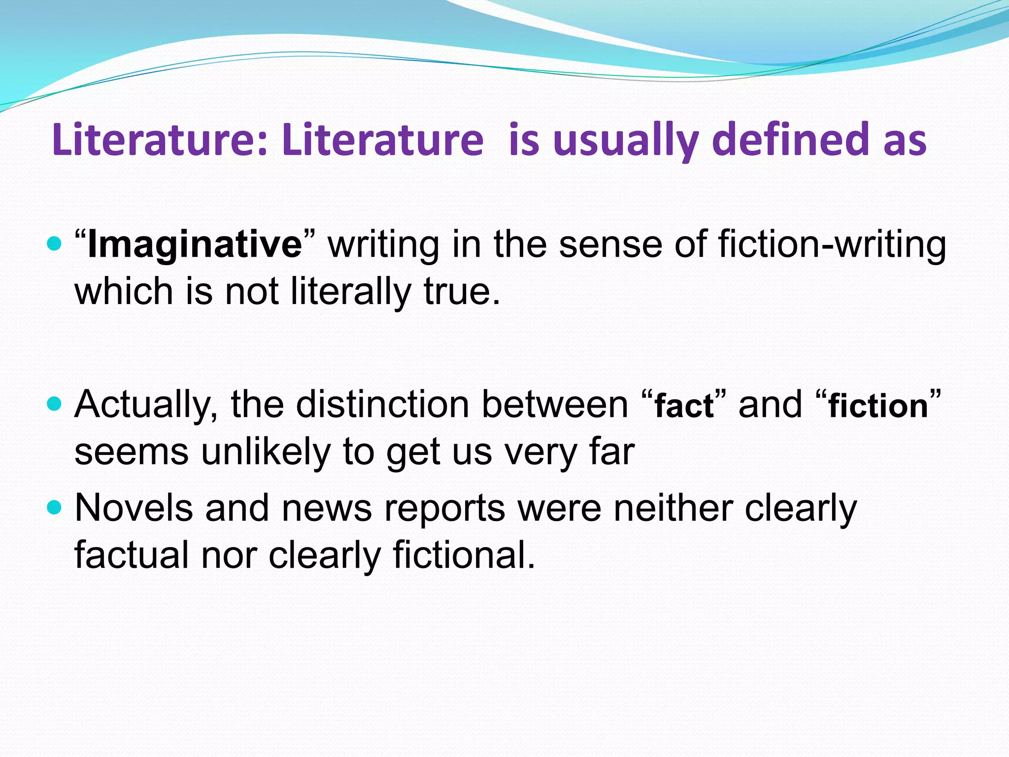 Lesson 1 The Concept of Literature | PDF