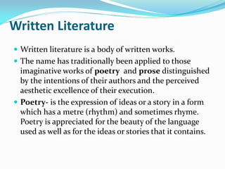 Lesson 1 The Concept of Literature | PDF