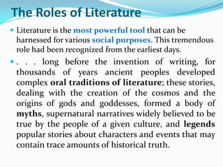 Lesson 1 The Concept of Literature | PDF