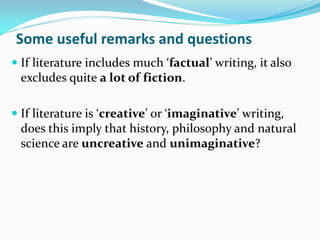 Lesson 1 The Concept of Literature | PDF