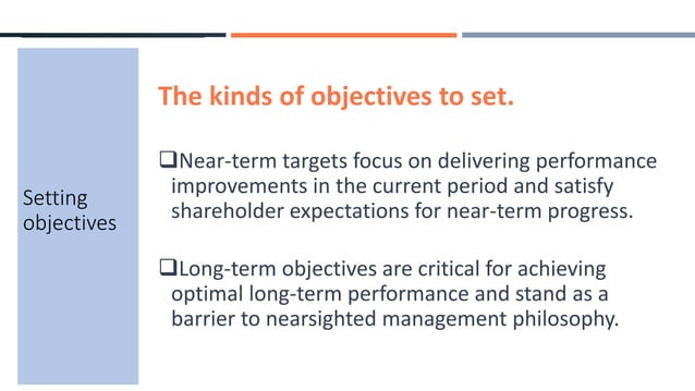 Lesson 1 the kinds of objectives to set | PPT