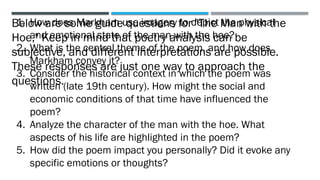 English 9 Quarter 2 Lesson 1 (The Man With A Hoe) | PPTX