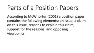 Lesson 1 The Nature of a Position Paper.pptx