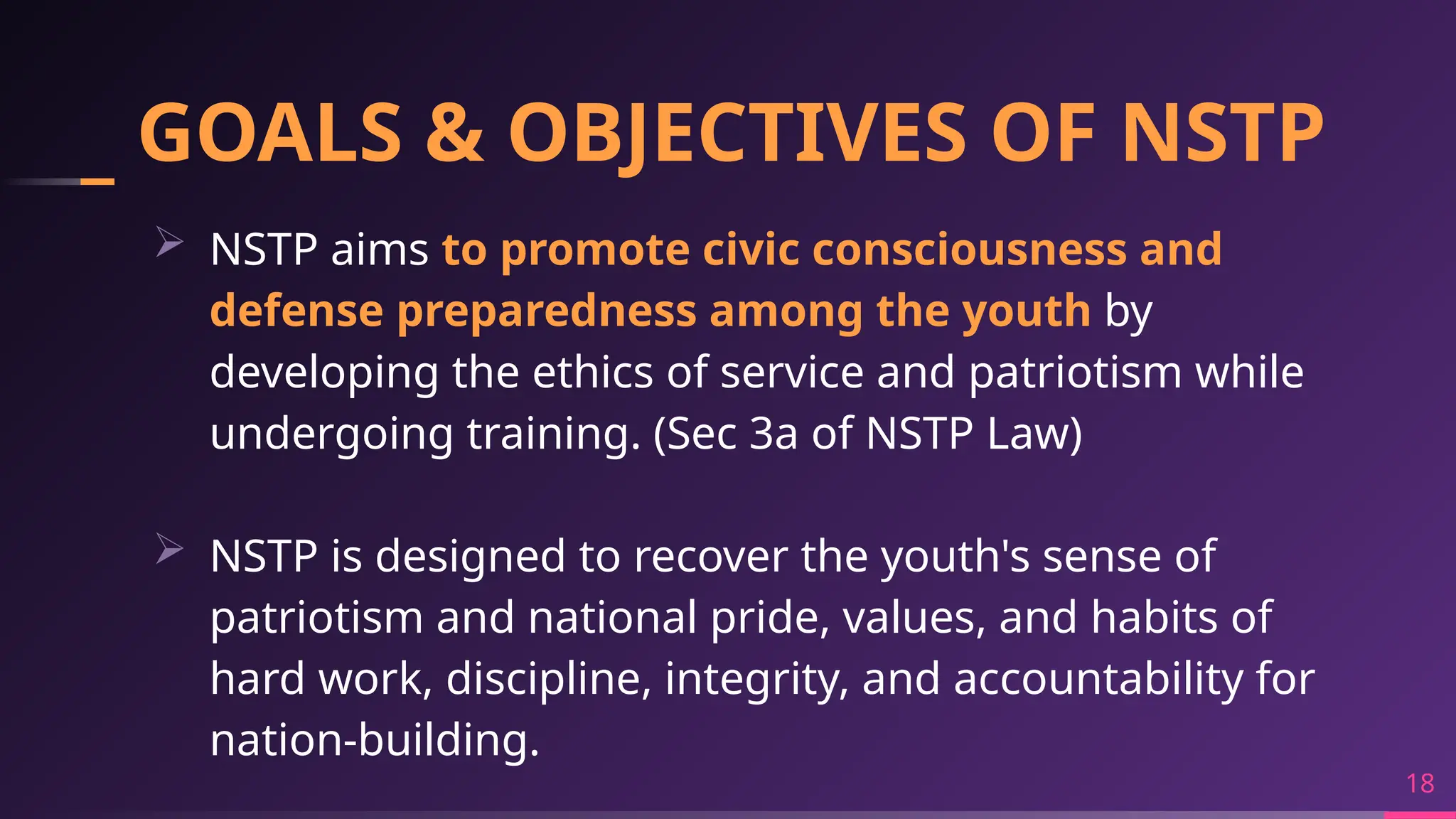 LESSON 1 THE NSTP LAW LESON LESSONN LESS | PPTX