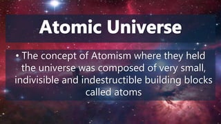 Lesson 1 theories about the origin of the universe | PPTX