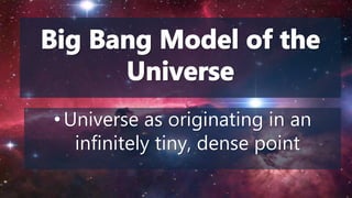Lesson 1 theories about the origin of the universe | PPTX