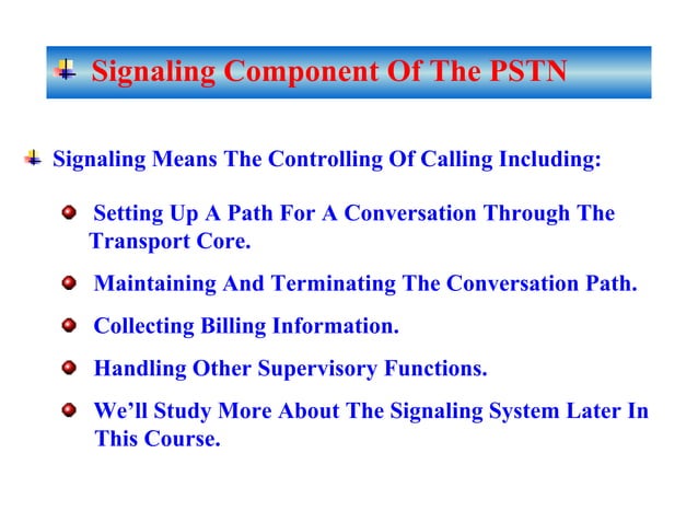 Lesson 1 the pstn | PPT | Computer Networking | Computing