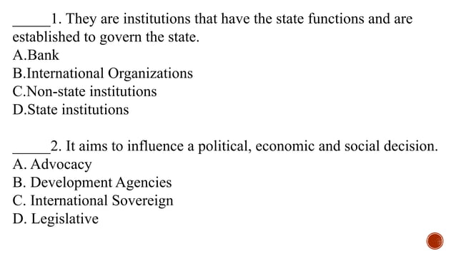 Lesson 1 The State and Non-State Institution.pptx | Free Download
