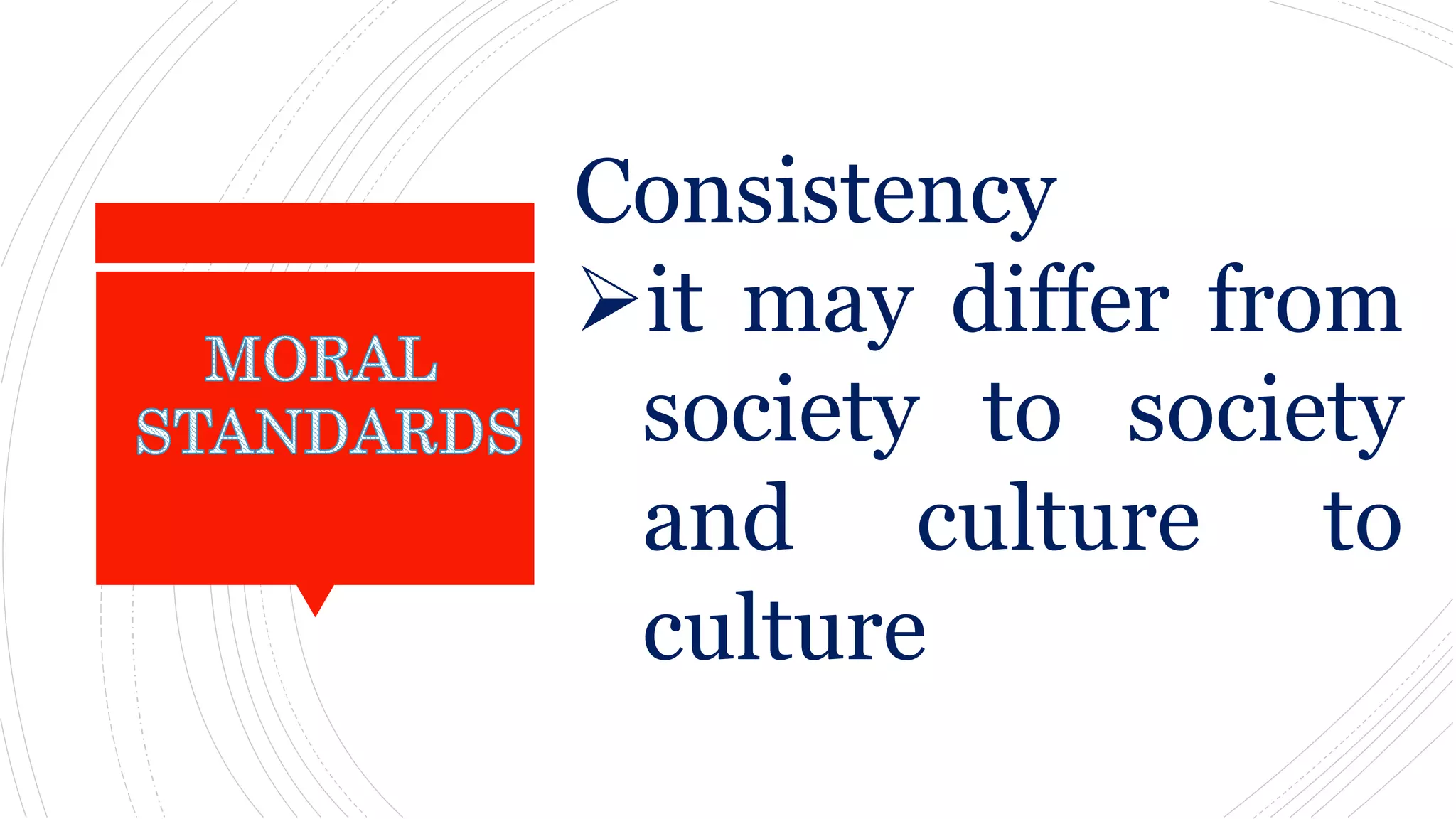 Lesson 1: Topic 1: MORAL & NON-MORAL STANDARDS | PPTX