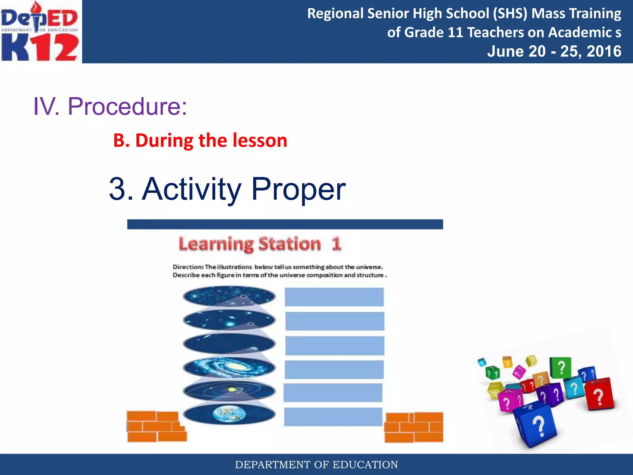 Grade 11 Earth & Life Science Lesson 1 | PPTX