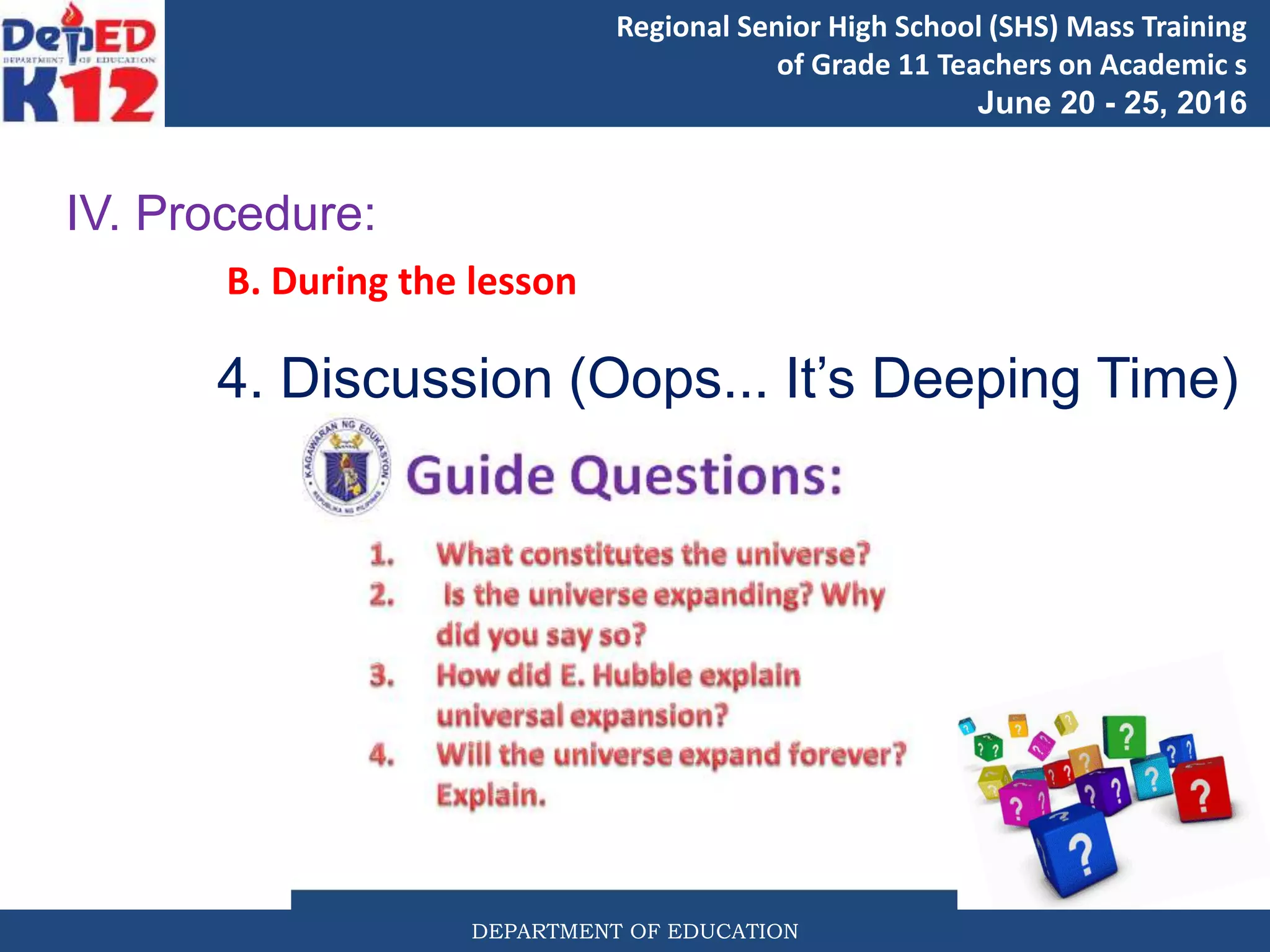 Grade 11 Earth & Life Science Lesson 1 | PPTX
