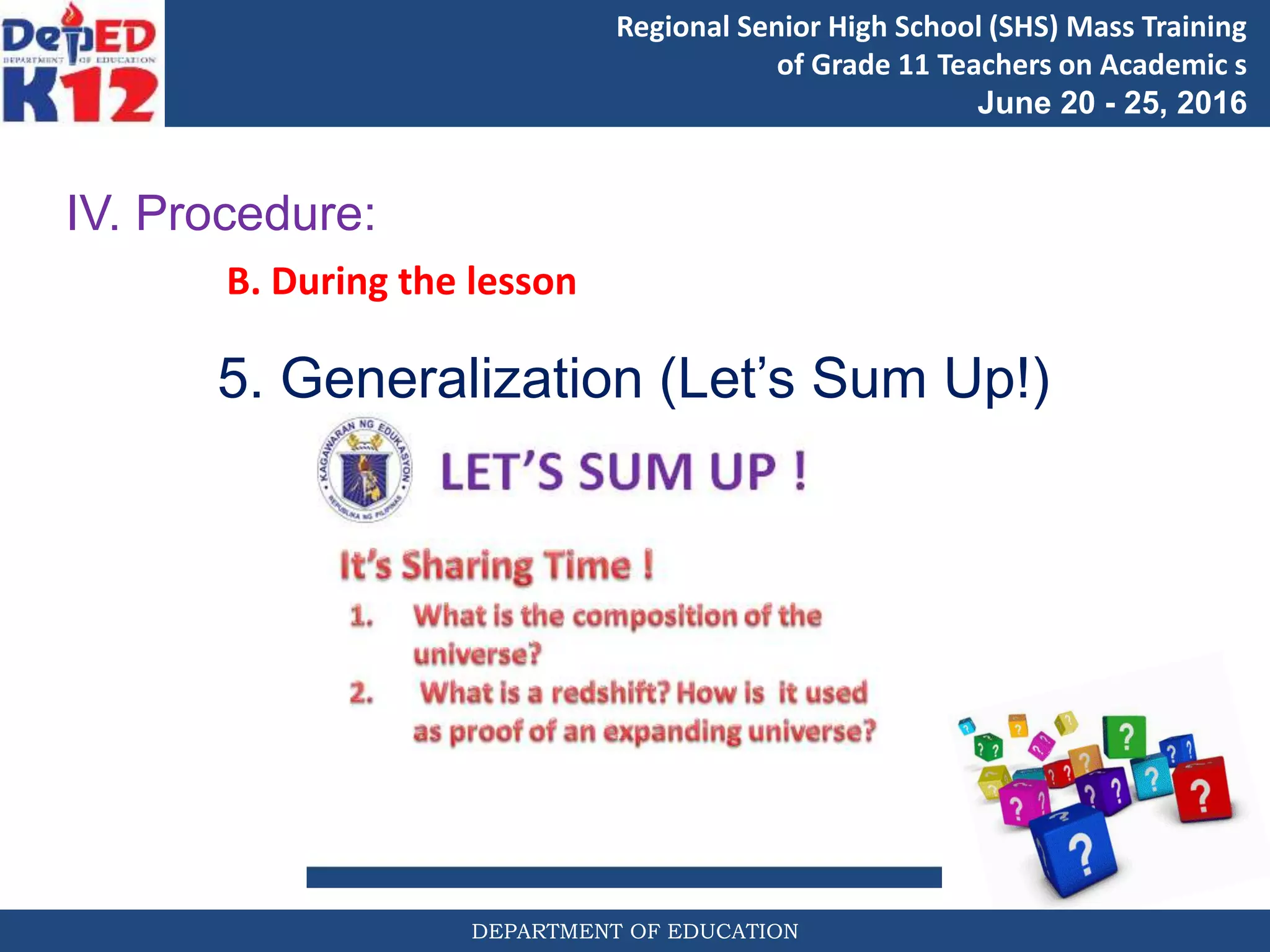 Grade 11 Earth & Life Science Lesson 1 | PPTX