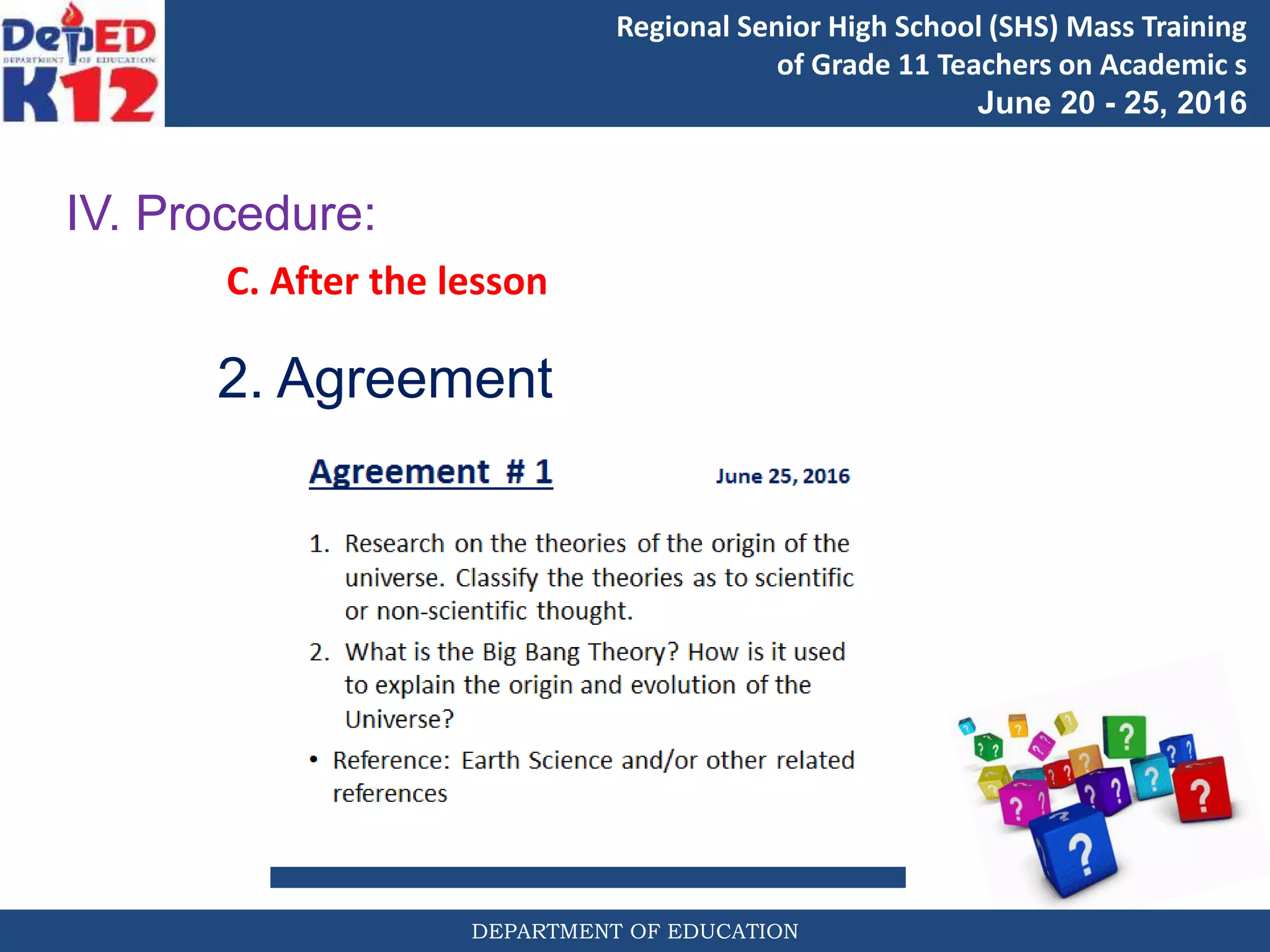 Grade 11 Earth & Life Science Lesson 1 | PPTX