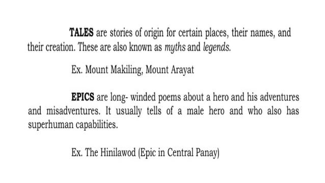 Lesson 1 Traditions and Locations The Filipino Poem (A Long History of ...