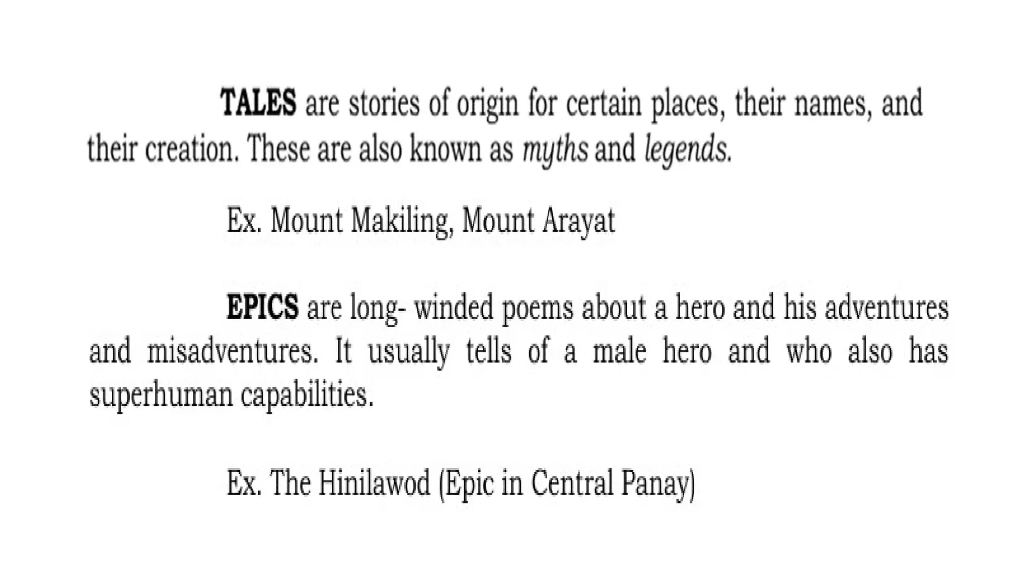 Lesson 1 Traditions and Locations The Filipino Poem (A Long History of ...