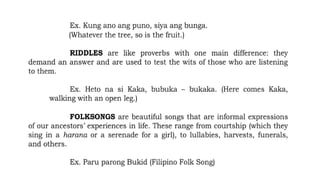 Lesson 1 Traditions and Locations The Filipino Poem (A Long History of ...