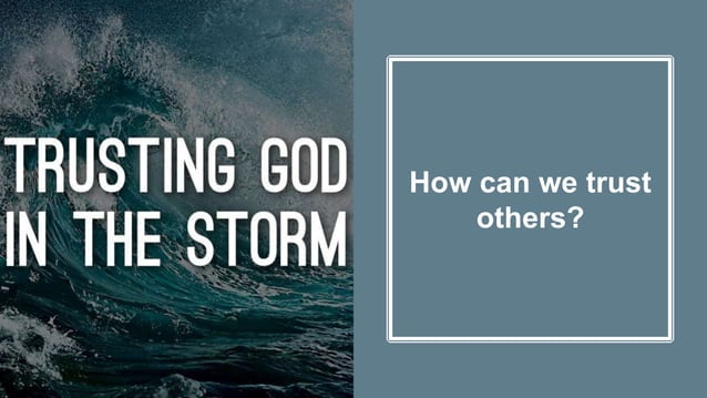 Lesson 1: Trusting God | PPTX | Christianity | Religion & Spirituality