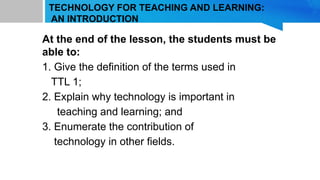 LESSON 1 TTL2.pptxggyhhjjjjjikjifcvhhjjj | PPT