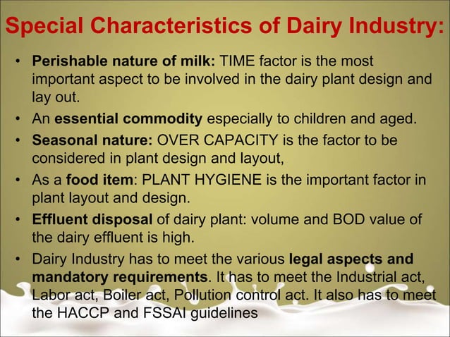 Types of dairies and perisable nature of milk.ppt | Agriculture ...