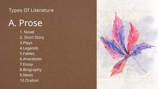 Lesson 1_Types of Literature2.pptx English | PPTX