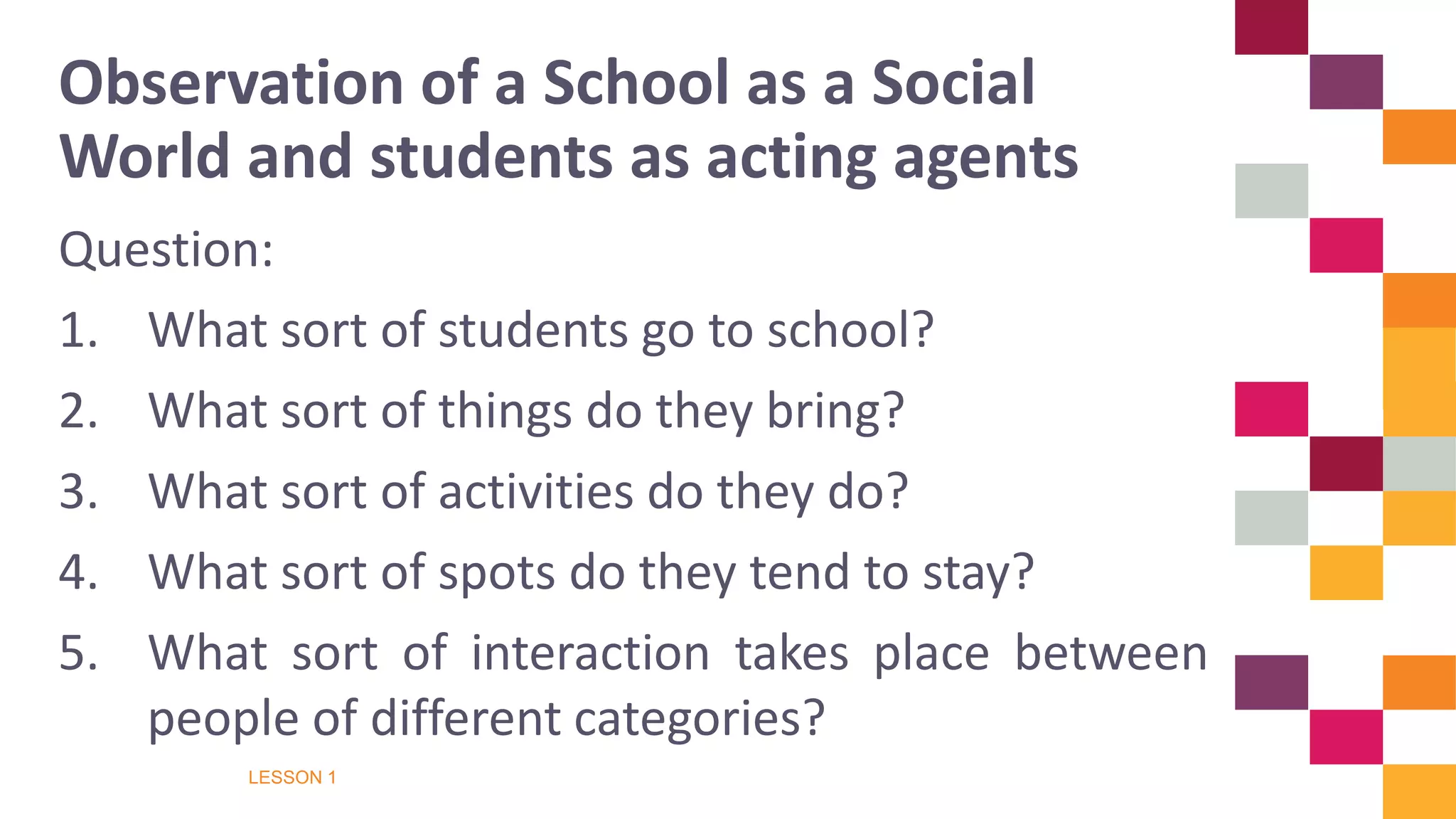 [Lesson 1] UCSP: Some Key Observations | PPTX