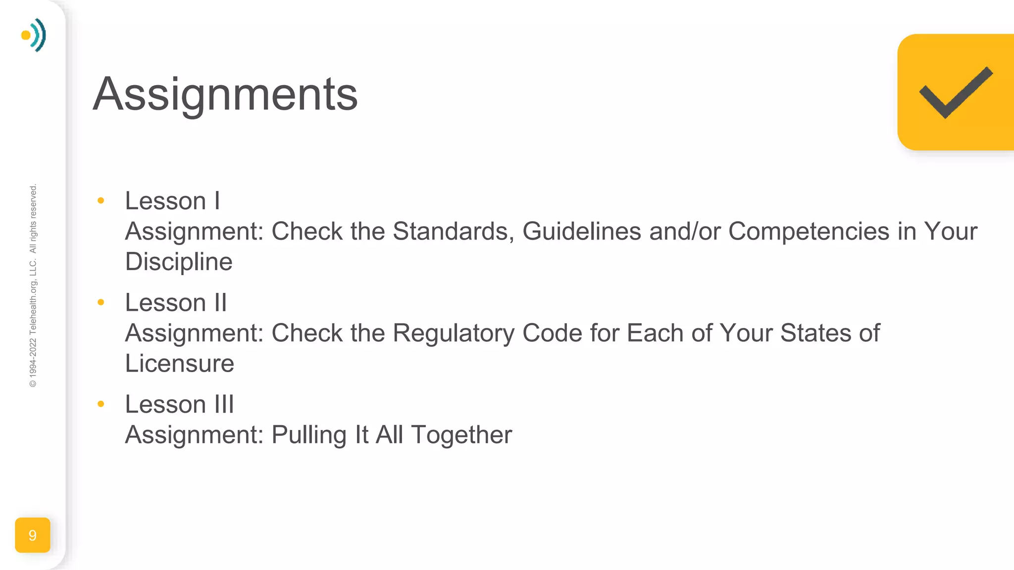 Lesson 1 of 3_Telepractice Telehealth Law & Ethics Implementation ...