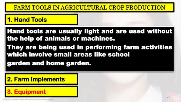 Agri-Crop Production - Lesson 1 use farm tools and equipment | PDF ...