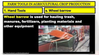 Agri-Crop Production - Lesson 1 use farm tools and equipment | PDF
