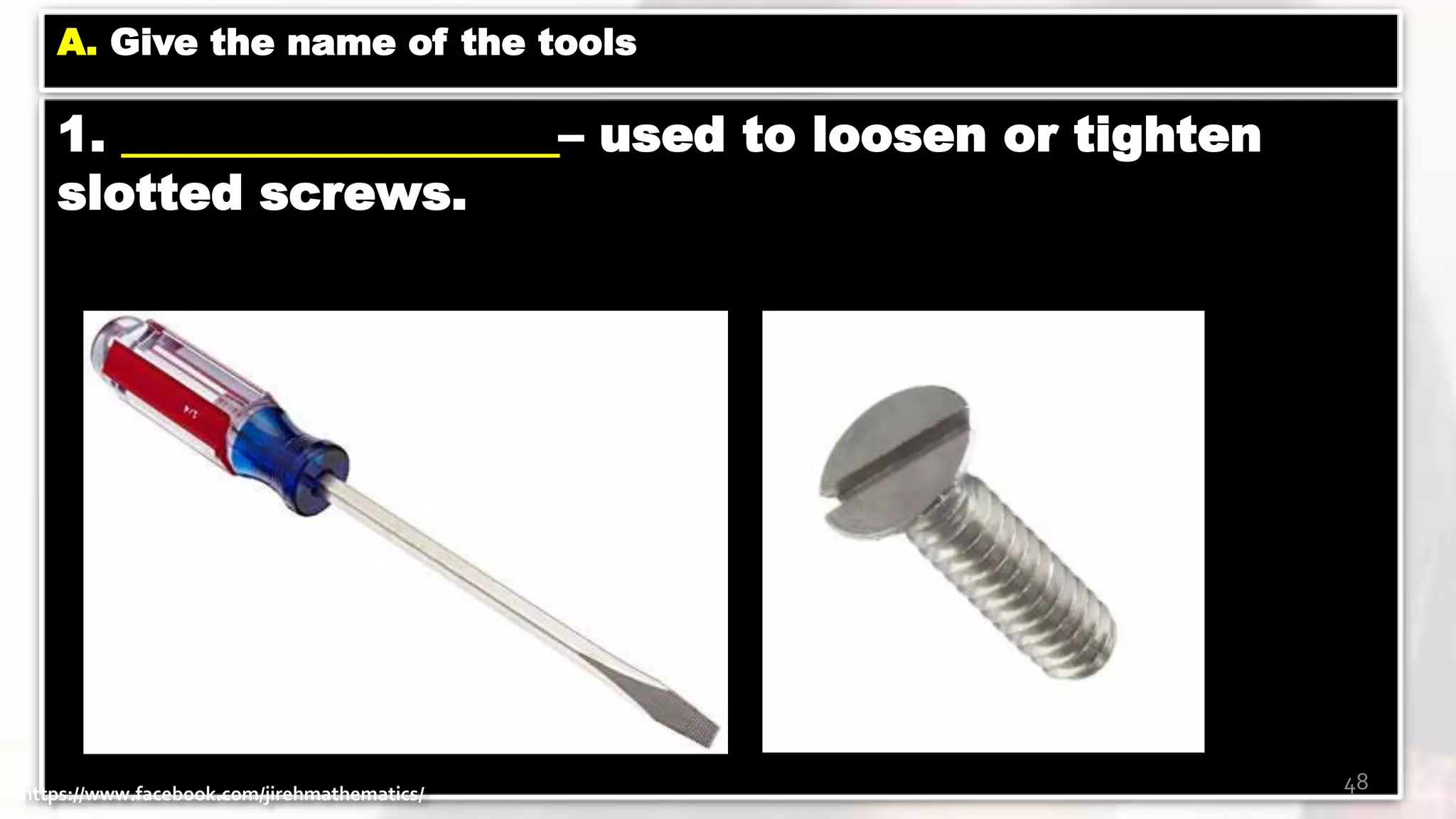 ICT: Computer Hardware Services - Lesson 1 use hand tools by Je-Jireh ...