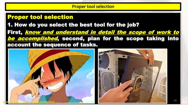 ICT: Computer Hardware Services - Lesson 1 use hand tools by Je-Jireh ...
