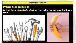 ICT: Computer Hardware Services - Lesson 1 use hand tools by Je-Jireh ...