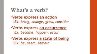 verbs | PPT