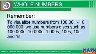 Math 5 Grade 5 1st Quarter Lesson 1 | PPTX | Biological Sciences | Science