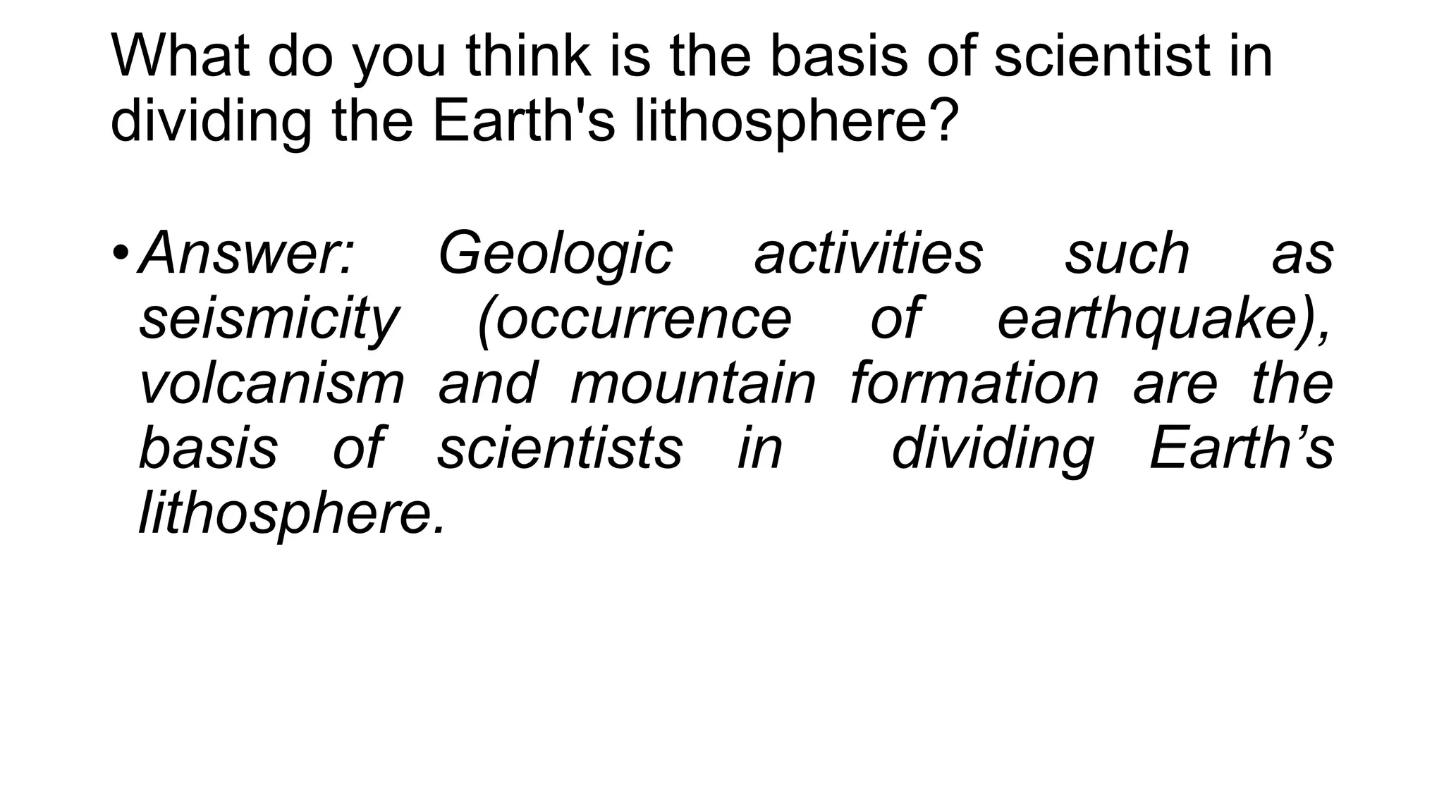 Lesson 1_ Volcanoes, Earthquake and Mountain Ranges.pptx | Geology ...