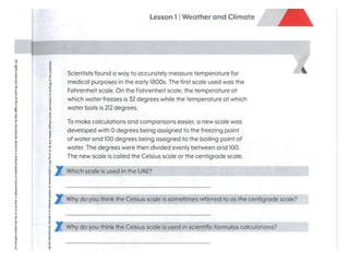 Lesson 1 Weather & Climate.pptx | Weather | Science