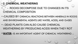 Lesson 1 in Earth and Life Science - Weathering | PPTX