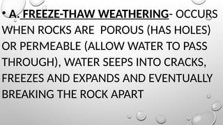 Lesson 1 in Earth and Life Science - Weathering | PPTX