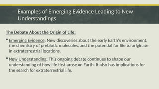 LESSON 1 (WEEK 1).pptx Evolving Concept of Life based on Emerging ...