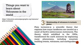 Lesson 1, Week 1- Distribution of Earthquakes, volcanoes, and mountain ...