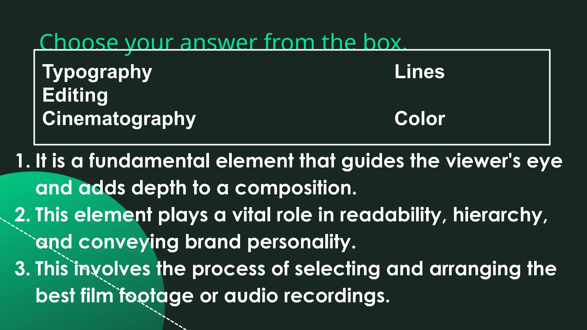 LESSON 1 WEEK 2.1 Exploring Design Elements and Principles Across ...
