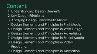 LESSON 1 WEEK 2.1 Exploring Design Elements and Principles Across ...